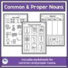 Noun Worksheets | Common And Proper Nouns First Grade Kindergarten ...