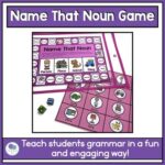 Nouns Board Game | Common Nouns Activities Kindergarten First Grade ...
