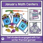 First Grade Math And Literacy Centers January Games And Activities ...