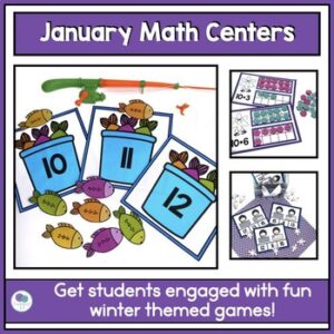 First Grade Math And Literacy Centers January Games And Activities ...