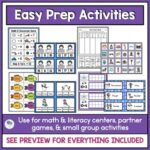 First Grade Math And Literacy Centers January Games And Activities ...