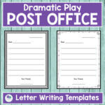 Post Office Dramatic Play Letter Writing Center For Kindergarten And ...