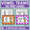 VOWEL TEAMS GAME - Firstieland - First Grade Teacher Blog
