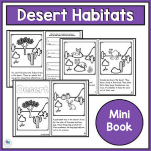 Desert Habitat - Animal Habitats - Firstieland - First Grade Teacher Blog