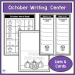 October Writing Prompts And Centers For Kindergarten And 1st Grade ...