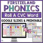 Google Slides Kindergarten CVC Words Digital Distance Learning ...