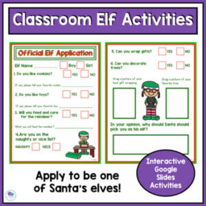 Classroom Elf Activities - Google Slides - Firstieland - First Grade ...