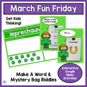 Fun Friday Activities March | Digital Games | St. Patrick's Day First ...