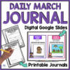 March 1st Grade Journal Writing | Digital Spring Writing Prompts ...