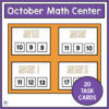 Halloween Math Game 1st Grade October Math Center Kindergarten ...