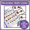 Fall Math Activities 1st Grade | November Math Center Task Cards ...
