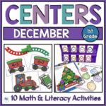 December Math And Literacy Centers For Kindergarten First Grade ...