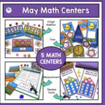 May Literacy Centers | Spring Math Games | 1st Grade 2nd Grade ...