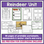 Reindeer Unit Lesson Plans For Arctic Animals First Grade 2nd Grade ...