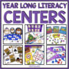 First Grade Literacy Stations | Monthly Literacy Centers Games And ...