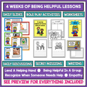 Social Emotional Learning Curriculum First Grade SEL Activities Helping ...