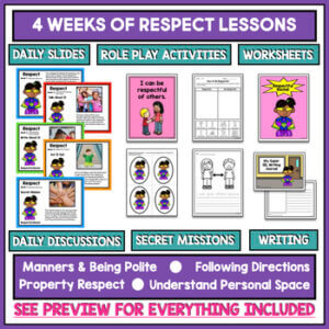 Social Emotional Learning Curriculum First Grade SEL Activities Respect ...