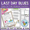 Easy Last Day Blues Activities For Kids - Firstieland - First Grade ...