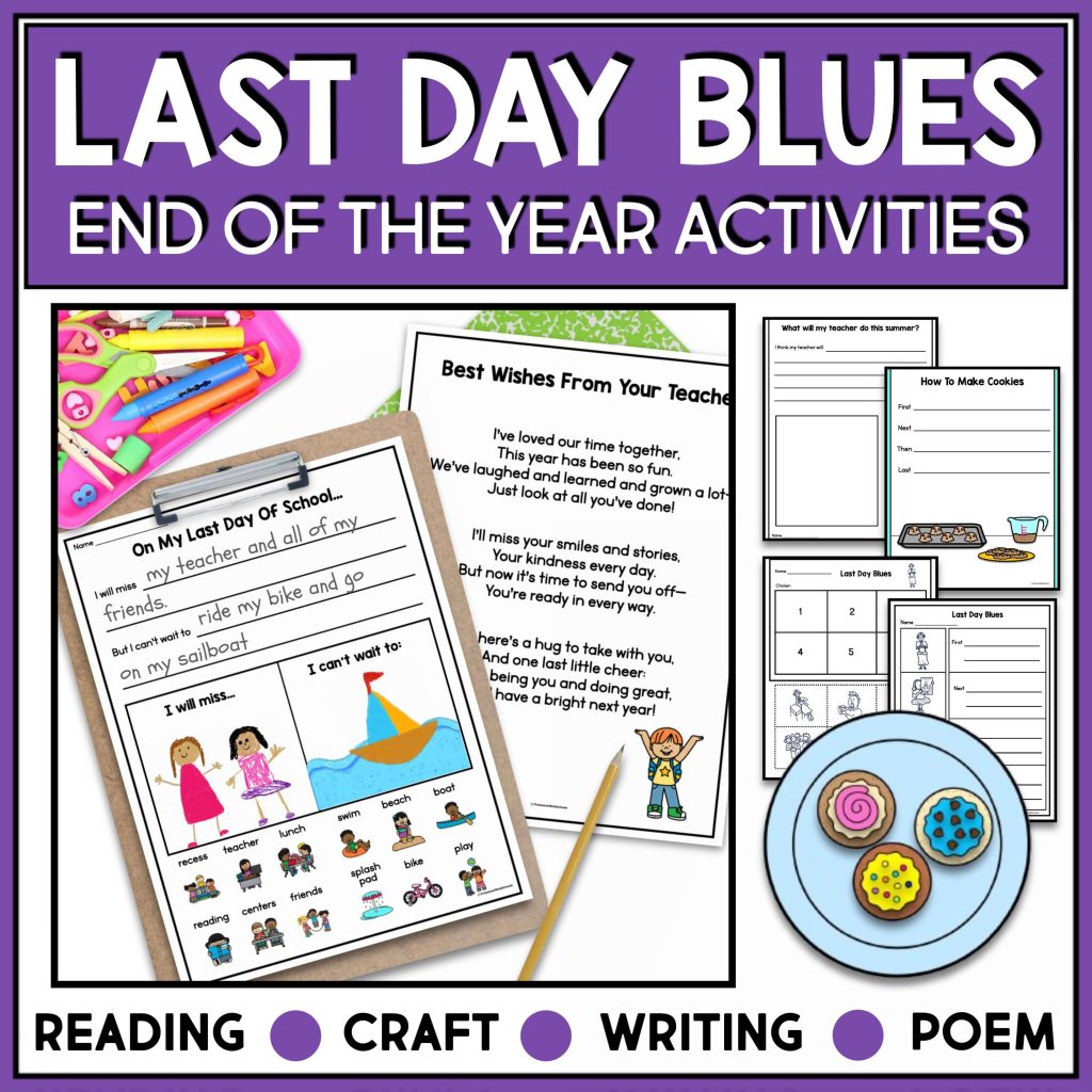 Easy Last Day Blues Activities For Kids - Firstieland - First Grade ...