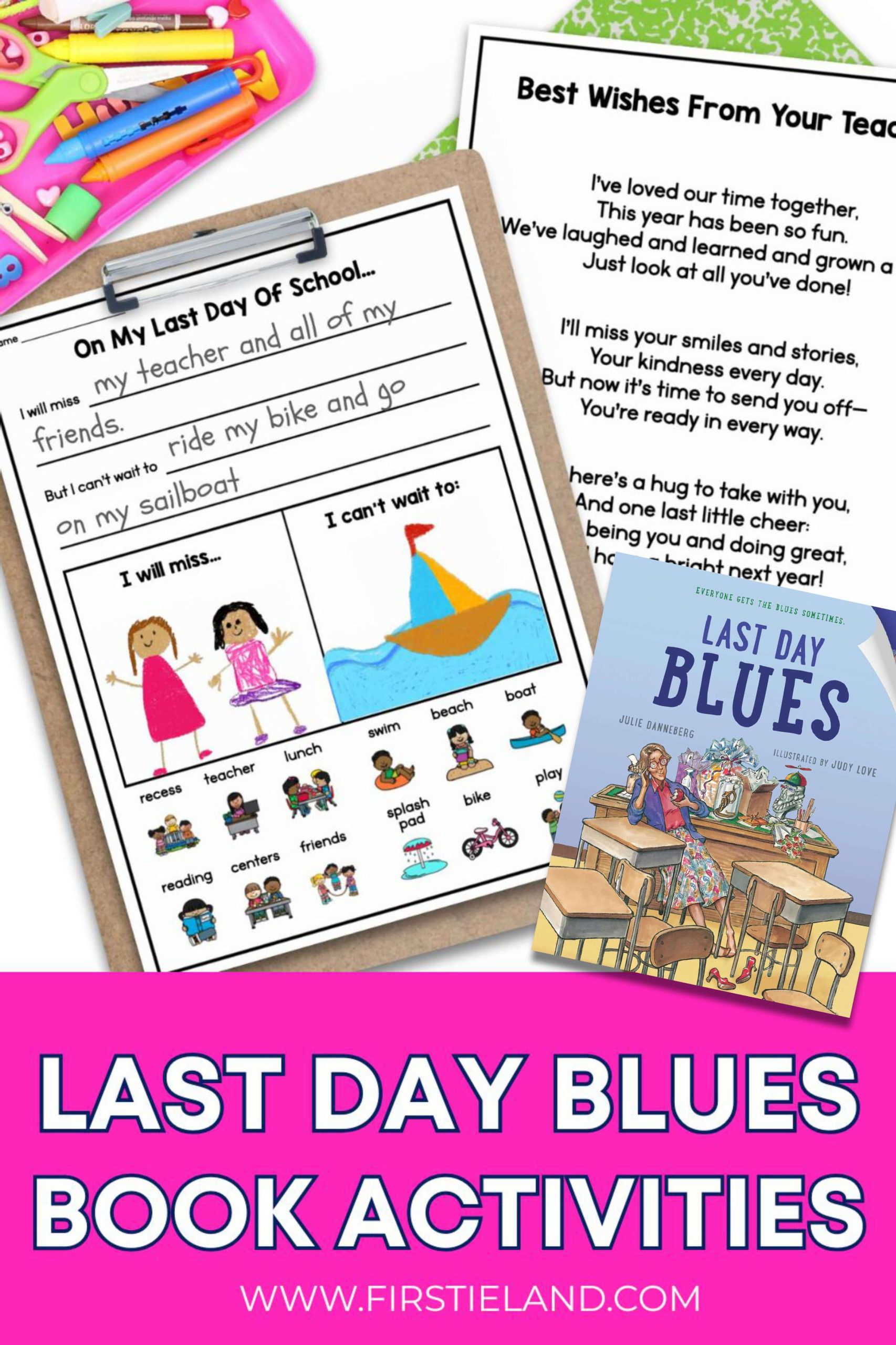 Easy Last Day Blues Activities For Kids - Firstieland - First Grade ...
