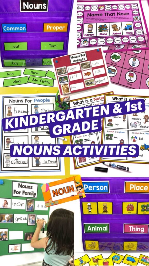 Teaching Kindergarten And First Grade Grammar: Nouns - Firstieland ...